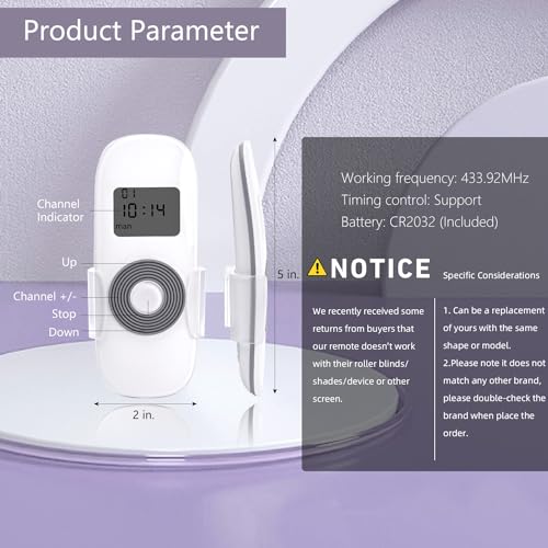 Snapklik.com : DC920 5-Channel Remote Timers For Window Shading