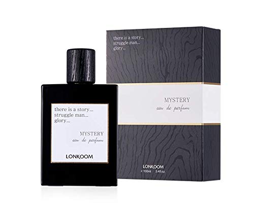 Amazon.com : Lonkoom Mystery - Black - Fragrance for Men - Woody and ...