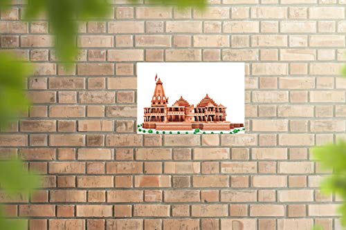 Buy Yellow Alley Decorative Wall Poster|Ayodhya Mandir Poster|Ram ...