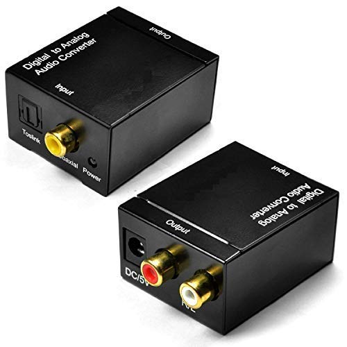 1Goal® Digital to Analog Audio Converter SPDIF Optical/Fiber Coaxial ...