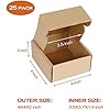 RLAVBL 25 Pack 102x102x51 mm (4x4x2 in) Shipping Boxes Small Brown ...