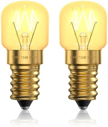 Amazon.com: TobeBright 25 Watt Oven Light Bulbs Replacement 120V - E14 ...