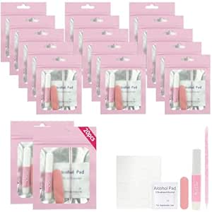 Amazon.com: 20Pcs Press On Nail Prep Tool Kit with Nail Glue, Nail ...