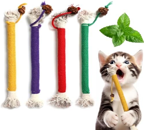 Candcamp 3 Pcs Cat Toy - Interactive Kitten Teething Chew Toy with ...