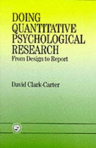 Amazon.com: Doing Quantitative Psychological Research: From Design To ...