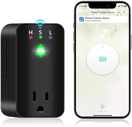 Amazon.com : Power Failure Alarm, WiFi Power Outage Alarm with App ...