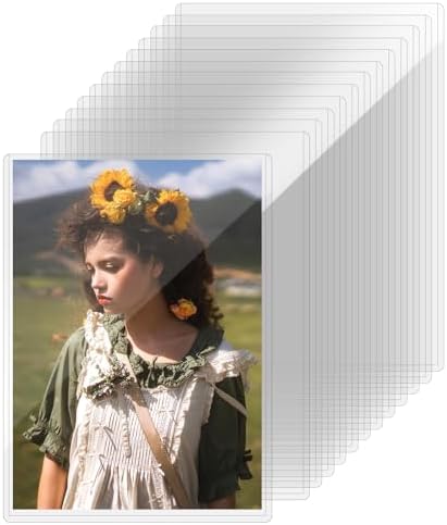 Amazon.com : 8.1/2" x 11" Rigid Print Protectors, Clear Rigid Print ...