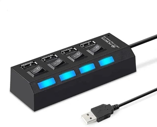 Expansor Hub Usb 3.0 4 Portas Com Led Super Rápido 5.0 Gbps,( cores ...