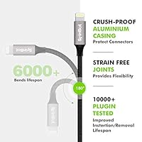 SpinBot ChargeUp Dual Braided 3A Fast Charge iPhone Charging Cable ...