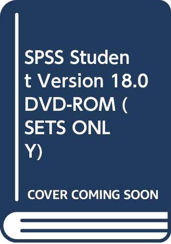 SPSS Student Version 18.0 DVD-ROM (SETS ONLY): SPSS, Inc ...