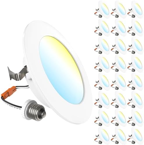 Sunco 24 Pack Retrofit LED Recessed Lighting 6 Inch, Can Lights for ...