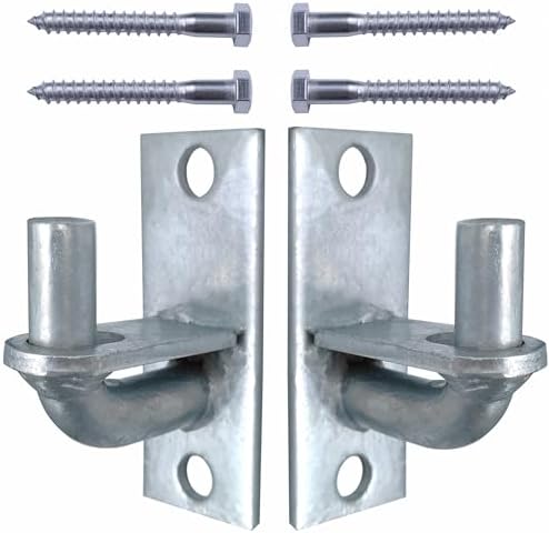 Amazon.com: 2 Pack Wall Mount Gate Hinges, Heavy Duty Wall Plate Hinges ...
