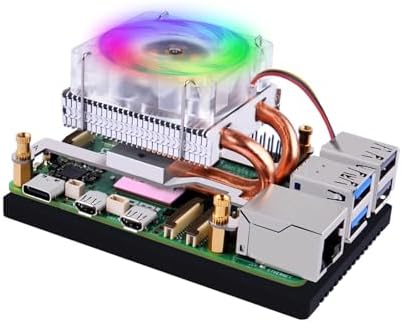 GeeekPi Ice Tower Cooler for Raspberry Pi 5, Pi 5 Aluminum Active ...