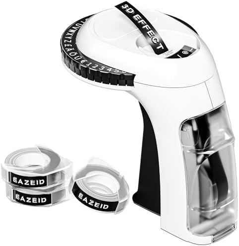 Dymo S0717930 Omega Home Embossing Label Maker, Grey and Navy, Embosser ...