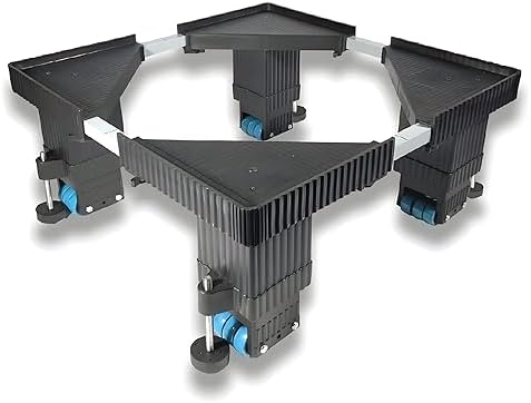 WALARA Premium Heavy duty Adjustable -24 Wheels Washing Machine Stand ...