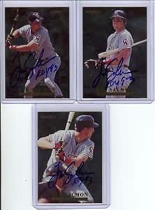 Tim Salmon 1994 Fleer Roy Signed Auto Three Count Lot - Signed MLB ...