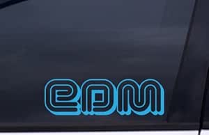 Amazon.com: EDM Sticker (Design #2) Blue