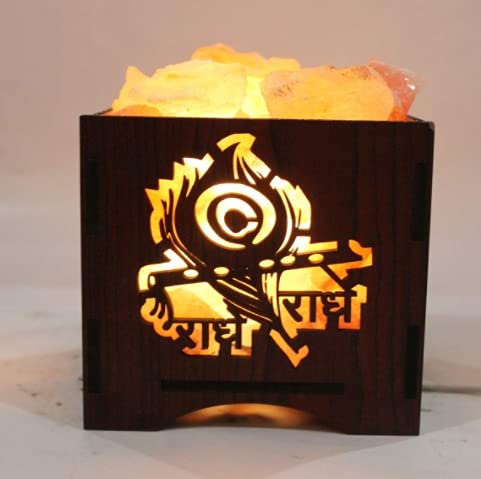 Buy RADHEY Krishna Rock Salt Lamp | Himalayan Rock Salt Lamp | for ...