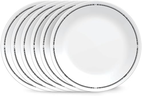 Amazon.com | Corelle 6-Piece 10.25" Vitrelle Glass Dinner Plates ...