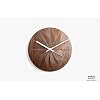 Shady walnut wall clock (white) : Amazon.co.uk: Home & Kitchen