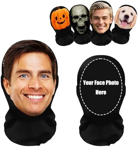 Amazon.com: Custom Face Mask With Your Photo - Personalized Halloween ...