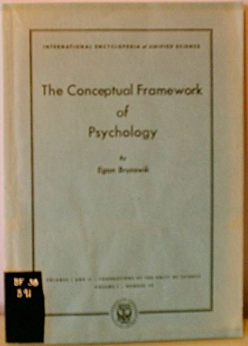 Amazon | Conceptual Framework of Psychology | Brunswik, Egon ...