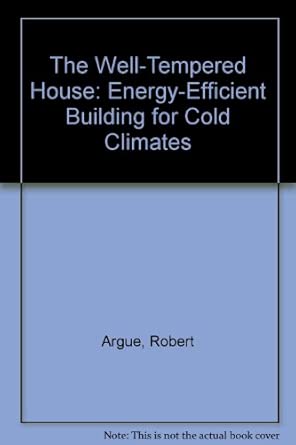The well-tempered house: Energy-efficient building for cold climates ...