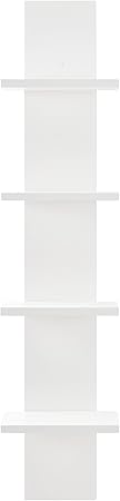 Amazon.com: Danya B. Arica Utility Column 4-Tier Spine Wall Shelves ...
