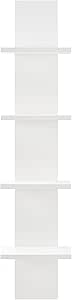 Amazon.com: Danya B. Arica Utility Column 4-Tier Spine Wall Shelves ...