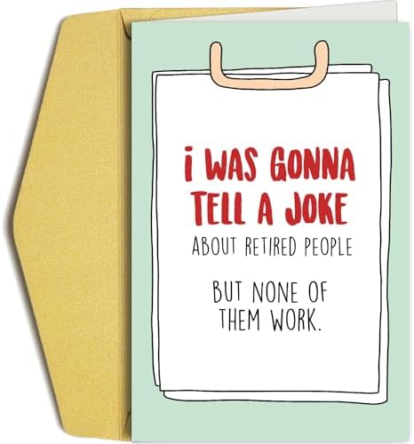 Amazon.com : Hat Acrobat Funny Retirement Cards for Men and Women, 8 ...