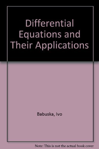 Differential Equations and Their Applications: Books - Amazon.ca