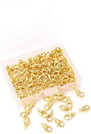 Amazon.com: 10 Pcs 18K Gold Oval Clasp Spring Claps Connector Necklace ...