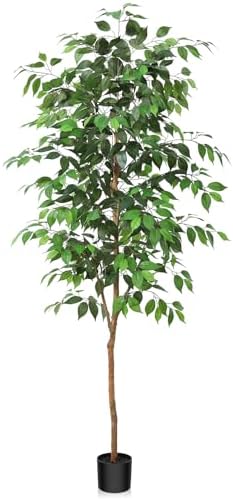 Fopamtri Artificial Ficus Plant 150cm Large Fake Plants Indoor with ...