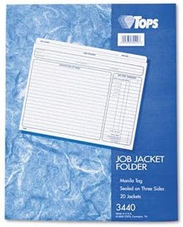 Amazon.com : Job Folder File Jackets, 11-3/4"x9-1/2", 20/PK, Manila ...