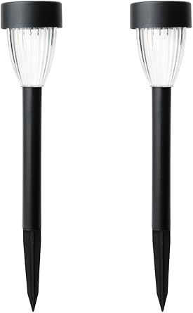 Moonrays Solar Pathway Lights Outdoor, Bright Solar Power Outside ...