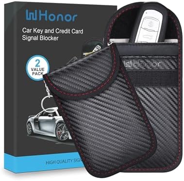 lanpard 2 Pack Small Faraday Pouch with Hook Securing Keyring, RFID ...