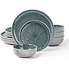 Amazon.com: CQN&ZXD Ceramic Plates and Bowls Sets, 12 Pieces, Hand ...