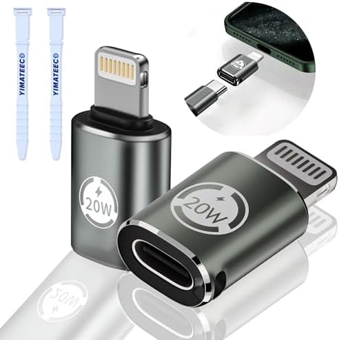 Amazon.com: USB C to Lightning Adapter 20W PD Fast Charging Data ...