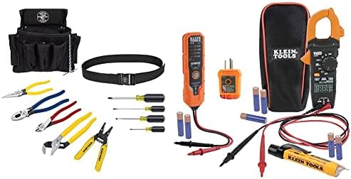 Klein Tools 92911 Tool Kit & CL120VP Electrical Voltage Test Kit with ...