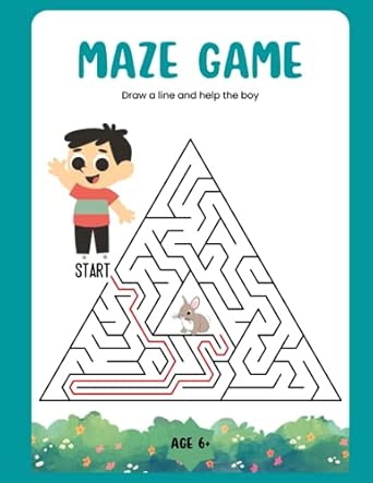 Mazes for Kids: Maze Activity Book for Ages 6 – 12: Razh, Elza ...