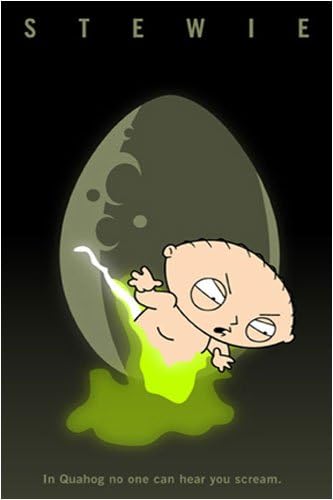 Family Guy - Stewie Alien Art Print Poster : Amazon.co.uk: Home & Kitchen