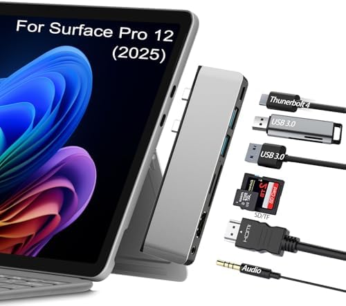 Amazon.com: Surface Pro 12 Accessories Docking Station, USB Hub and ...