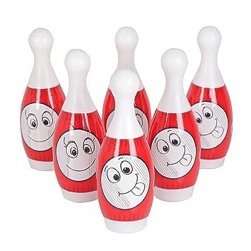 GO Toy Bowling Pin Play Set 6 Pins 2 Balls | Toy Games Play Indoor ...