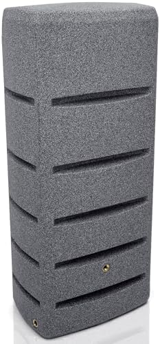 YourCasa Regentonne 260 Liter [EcoTower] Eckig und Schmal mit ...