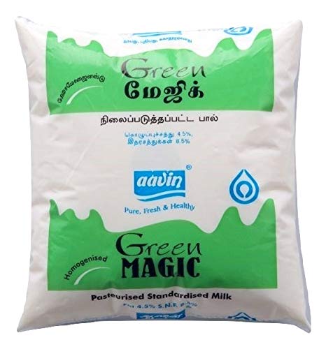 Aavin Green Magic Standardised Milk, 500ml : Amazon.in: Grocery ...