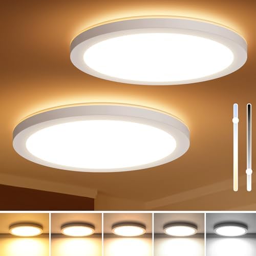 SunRider 4-Pack LED Flush Mount Ceiling Lights, Dimmable 5CCT ...