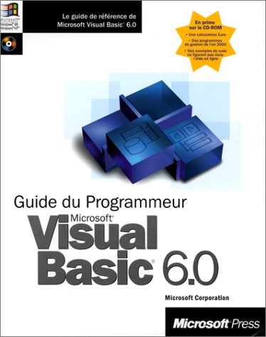 Amazon.fr - Visual Basic 6.0. Guide du programmeur - Microsoft Corporation - Livres
