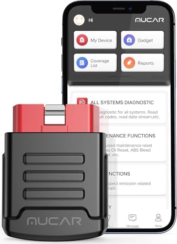 MUCAR BT200 PRO OBD2 Scanner Bluetooth for iOS & Android, Full System ...