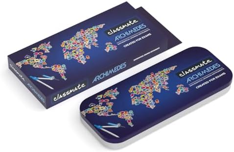 OMEGA GEO Geometry Compass Box For Students I Mathematical Drawing ...