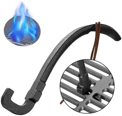 Amazon.com : KAMaster Grill Grate Lifter Cast Iron Cooking Grid Lifter ...